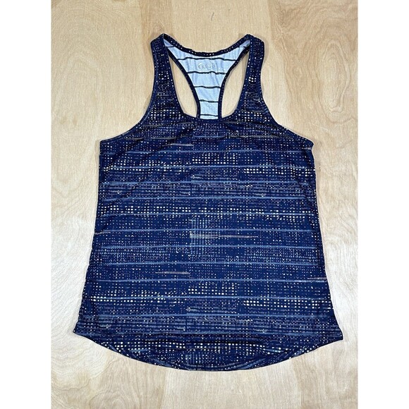 Active USA | Tops | Zyia Active Navy Blue With Teal And White Spots ...